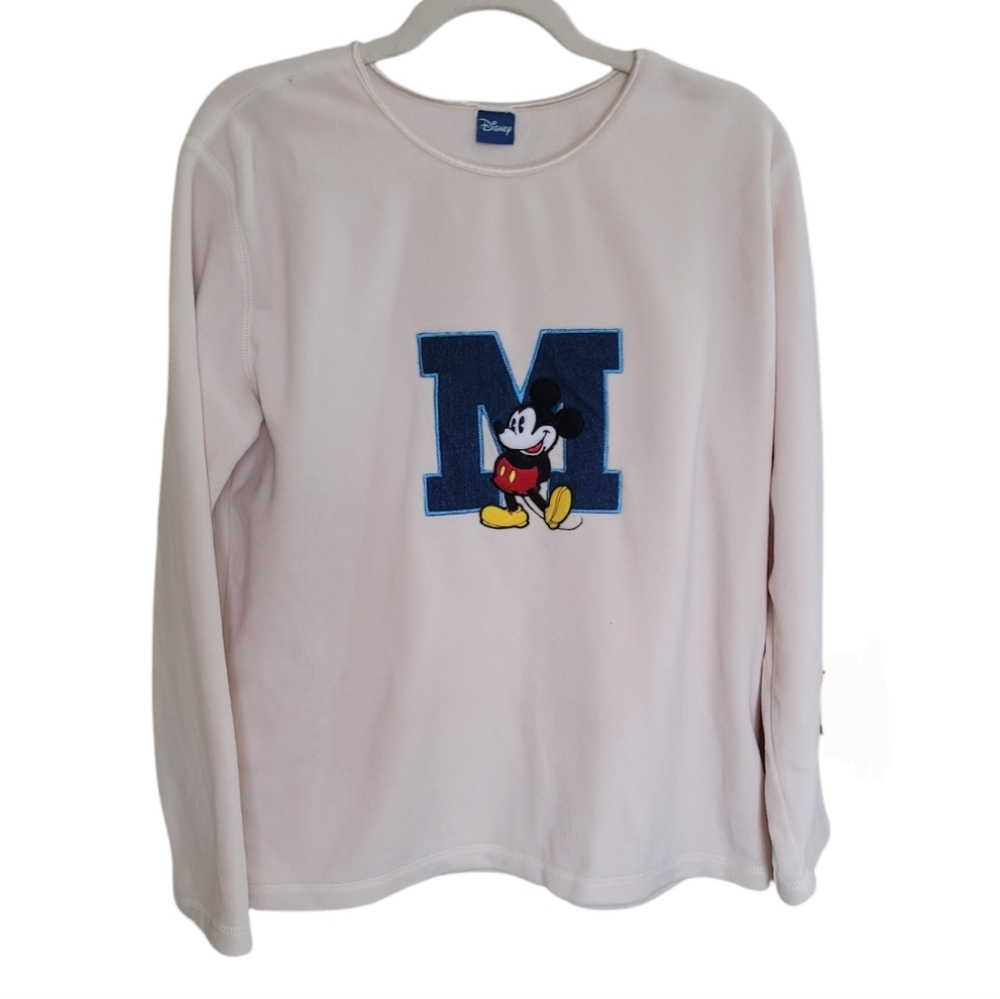 Vintage Disney Mickey Mouse Fleece With Denim Logo - Gem